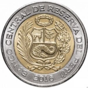 Moneda: 2 Soles (Perú(2016~Actualidad - Sol (circulación) WCC:km401,Col ...