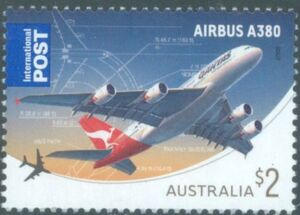 Stamp: Airbus A-380 (Australia(Civil Aviation) Mi:AU 3050A,Sn:AU 2910 ...