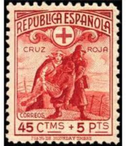 Stamp: Red Cross (Spain(Red Cross (1938)) Mi:ES 714,Sn:ES B107,Yt:ES ...