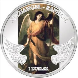 Coin: 1 Dollar (Archangel Raphael) (Solomon Islands(Numismatic Product ...