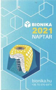Calendario de Bolsillo: Bionika (Hungría(Advertising) Col:HU-2021-Adv-004
