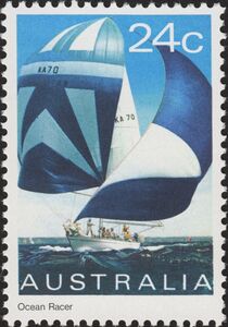 Stamp: Ocean Racer (Australia(Yachting) Mi:AU 772,Sn:AU 816,Yt:AU 758 ...