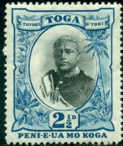Stamp: King George Tupou II (1874-1918) (Tonga(Definitives 1897: King ...
