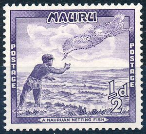Stamp: Nauruan Netting Fish (Nauru(Native Scenes and Wildlife) Sg:NR 48a