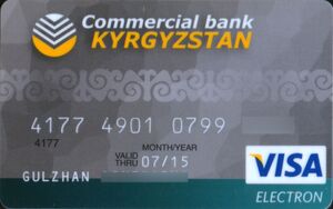 Bank Card: Commercial bank KYRGYZSTAN (Commercial bank KYRGYZSTAN ...