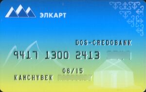 Bank Card: Dos-Credobank Bankcard (Dos-Credobank, KyrgyzstanCol:KG-EL-0004