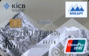 Bank Card: KICB Classic Elkart-Union Pay. Mountains (Kyrgyz Investment And Credit Bank ...