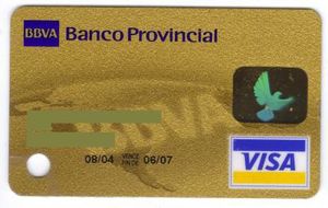Bank Card: BBVA Banco Provincial - Mini Tarjeta (Banco Provincial ...