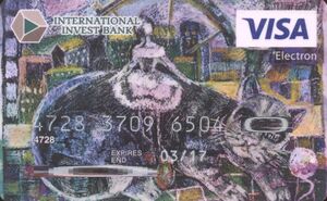 Bank Card: VISA Electron (International Invest Bank, UkraineCol:UA-VE-0536