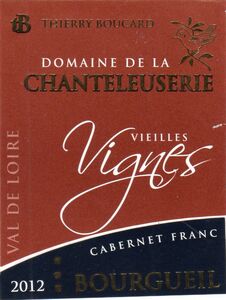 Drink Label: Bourgueil AOC - Domaine de la Chanteleuserie 2012 (Thierry ...