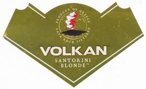 Drink Label: Volcan Santorini Blonde (Zeos Brewing Company S.A ...