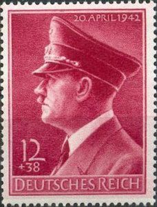 Stamp: Adolf Hitler (1889-1945), Chancellor (German Realm(53rd Birthday ...