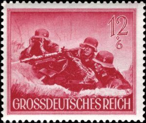 Stamp: MG-Marksmen (German Realm(Armed forces day: Heroes memorial day ...