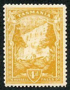 Stamp: Russell Falls (Tasmania(Pictorial Definitives) Mi:AU-TA 86A,Sn ...