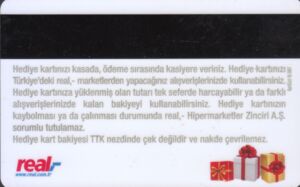 Gift Card: Real (Real, Türkiye (Turkey)(Real) Col:TR-REAL-002