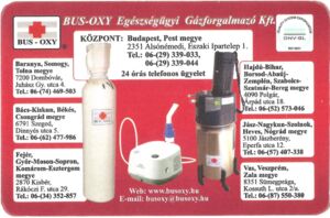 Pocket Calendar: Bus-Oxy Medical Gas Distributor (Hungary(Advertising ...