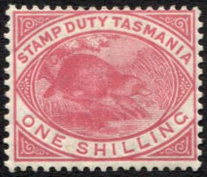 Stamp: Duck-billed Platypus (Tasmania(Postal-Fiscal - Platypus) Mi:AU ...