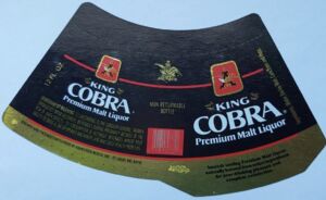 Drink Label: Cobra King Premium Malt Liquor (Anheuser-Busch InBev ...