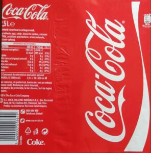 Drink Label: Coca-Cola (S.C. Coca-Cola HBC Romania S.R.L., RomaniaCol ...