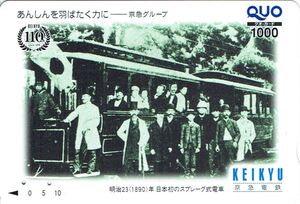Gift Card: Old Tram Keikyu 1890 (QUO Cards, Japan(Trains- Tramways) Col ...
