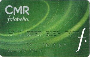 Bank Card: CMR Falabella (CMR Falabella S.A., ArgentinaCol:AR-GM-0061 💳