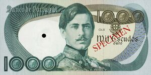 Banknote: 1,000 Escudos (Portugal(1968-1982 Issue) Wor:P-175s