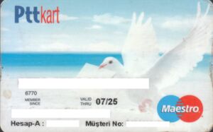 Bank Card: PTT Kart (Denizbank, Türkiye (Turkey)Col:TR-MS-0063.05