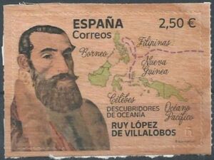 Stamp: Ruy López de Villalobos, Explorer of Oceania (Spain(Discoverers ...