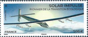 Stamp: Solar Impulse Eco-Friendly Aircraft (FranceYt:FR 5505,Mi:FR 7945 ...