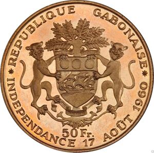Coin: 50 CFA Francs (Independence - Pattern) (Gabon) (Essais)