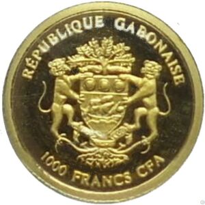 Moneda: 1,000 CFA Francs (60th Anniversary of Gold Bullion Coinage ...