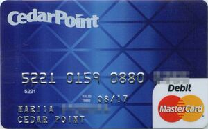 Bank Card: Cedar Point (Fifth Third Bank, United States of America) Col ...