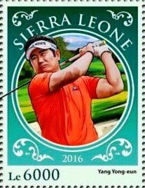Stamp: Yang Yong-eun (Sierra Leone(Golf Champions (2016)) Mi:SL 7633