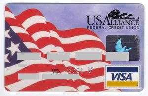 Bank Card: Flag United States (USAlliance Federal Credit Union, United ...
