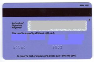 Bank Card: Sears (Citibank, United States of America) Col:US-GM-0002.02