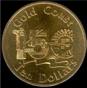 Token: 10 (Ten) Dollars (Australia(Tourist Tokens) WCC:Tn10,Col:AU-000003