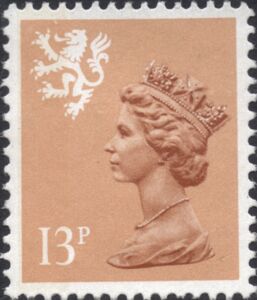 Stamp: Queen Elizabeth II - 13p Machin Portrait (United Kingdom ...