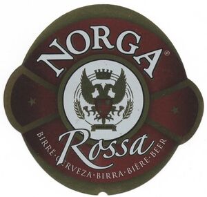 Drink Label: Norga Rossa (Harbin, AlbaniaCol:AL-BEER-000022