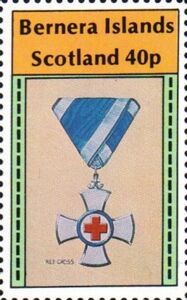 Stamp: Medals Red Cross (Scotland, Bernera Island: Cinderella Stamps ...