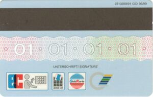 Bank Card: Deutsche Bank 24 ec card 01 (Deutsche Bank, Germany, Federal ...
