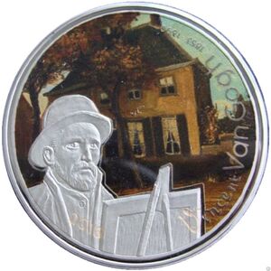Moneda: 1,000 CFA Francs (The Vicarage at Nuenen, 1885) (Gabón(2015 ...