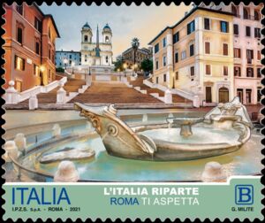 Stamp: Rome (Italy(Tourist (2021)) Mi:IT 4319,Sn:IT 3757,Yt:IT 4078,Sg ...