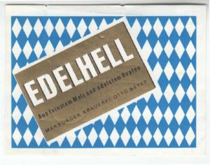 Drink Label: Marburger Edelhell (Marburger Brauerei, Germany, Federal ...