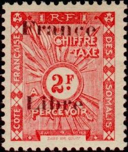 Stamp: Figure overprinted (French Somaliland (Somali Coast)(Postage Due ...