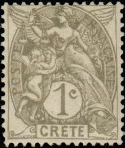 Stamp: Type Blanc (Crete - French Post Office(Definitives (1902-1903 ...