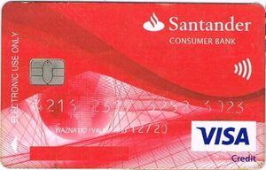 Bank Card: Santander (Santander Consumer Bank S.A., PolandCol:PL-VI-0080.04