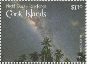 Stamp: Palms and sky (Cook Islands top left) (Cook Islands(Night Skies ...