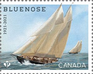 Stamp: Bluenose, Centenary (Canada(Bluenose, Centenary (2021)) Mi:CA ...