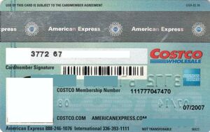 Bank Card: American Express Costco -02.10-96822 (American Express ...