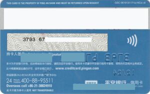 Bank Card: American Express Ping An Bank Platinum (Ping An Bank, China ...